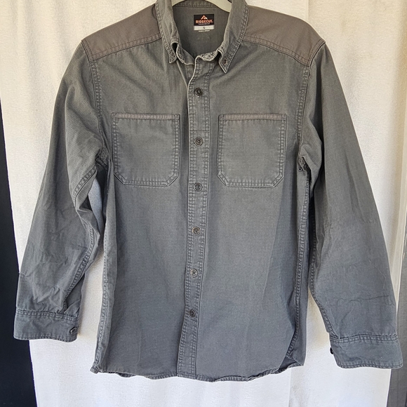 Wrangler | Jackets & Coats | Mens Gray Buttonup Shirt | Poshmark